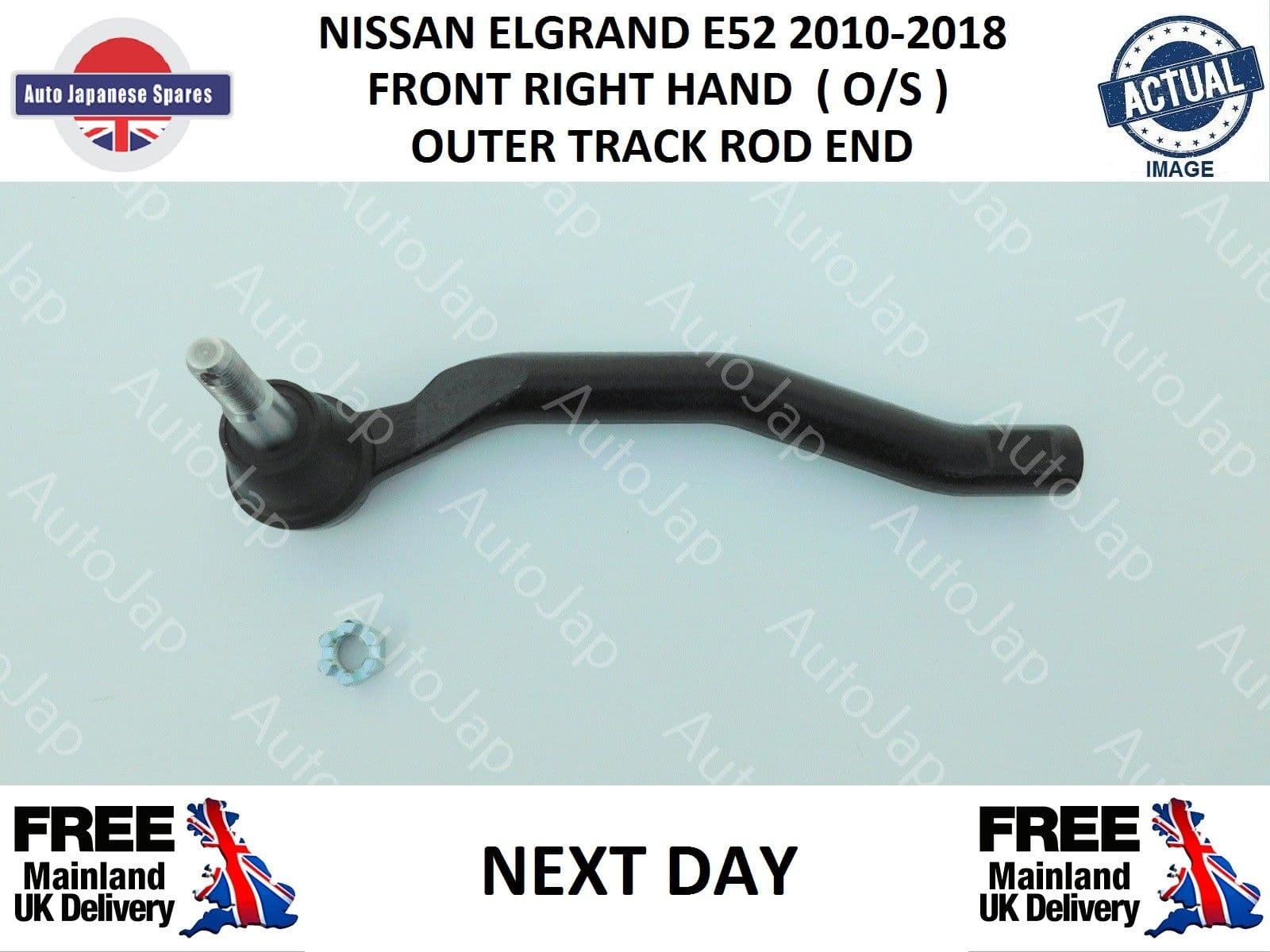 NISSAN ELGRAND E52 FRONT O/S RIGHT HAND OUTER TRACK ROD END