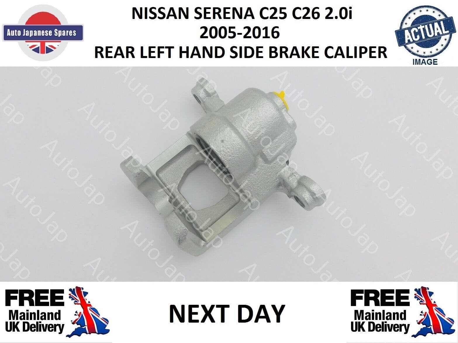NISSAN SERENA 2 0i C25 C26 2005-2016 REAR NEAR SIDE BRAKE CALIPER