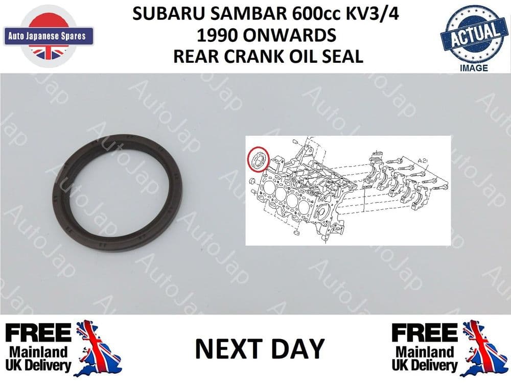 SUBARU SAMBAR 600cc KV3/4 REAR CRANK OIL SEAL