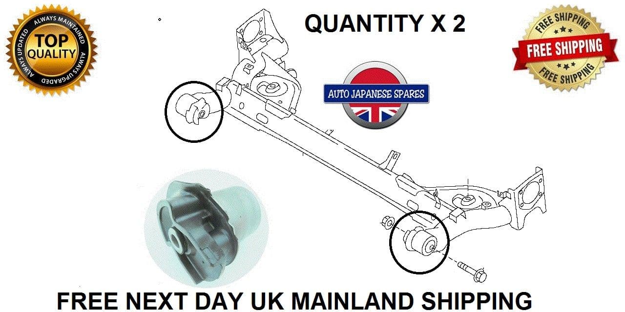 TOYOTA ALPHARD 2002-2008 PAIR OF REAR AXLE SUB-FRAME BUSHES