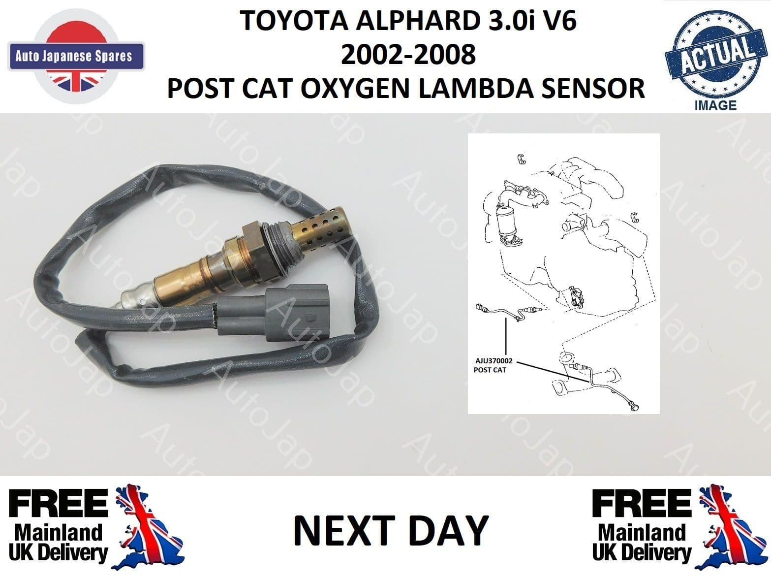 TOYOTA ALPHARD 3 0 POST CAT LAMBDA SENSOR X 1