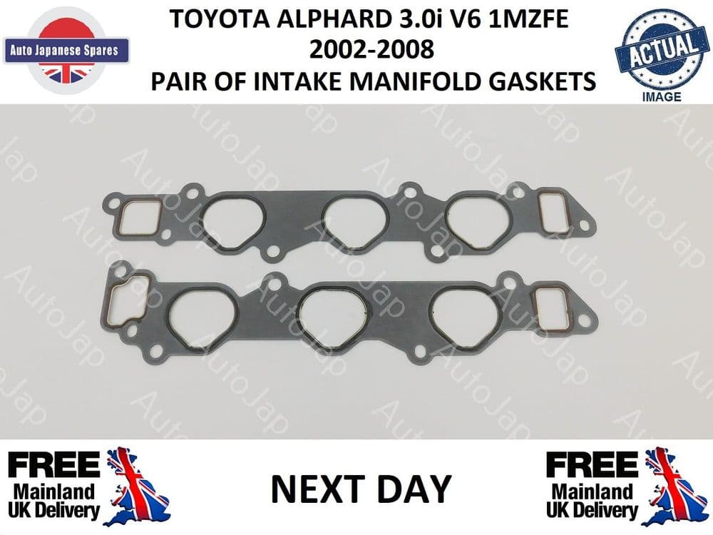 TOYOTA ALPHARD 3 0i 2002-2008 PAIR OF INTAKE MANIFOLD GASKETS
