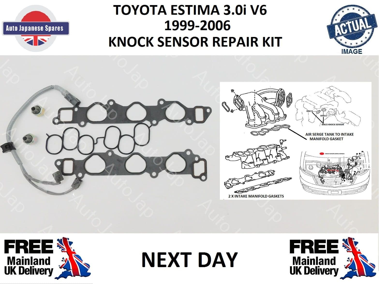 TOYOTA ESTIMA 3 0V6 PETROL KNOCK SENSOR REPAIR KIT