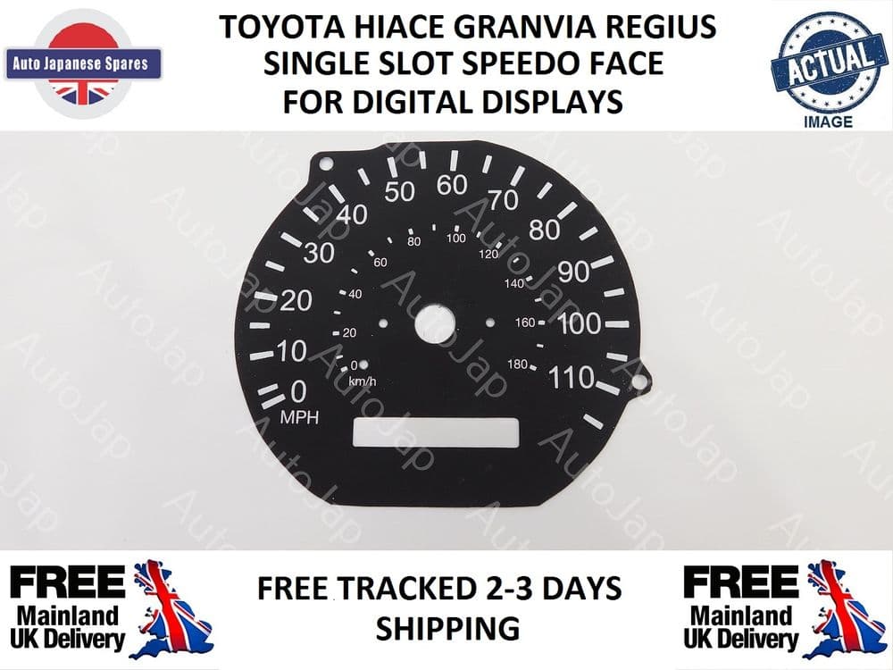 TOYOTA HIACE/GRANVIA/REGIUS SPEEDO CONVERTER BLACK DIAL