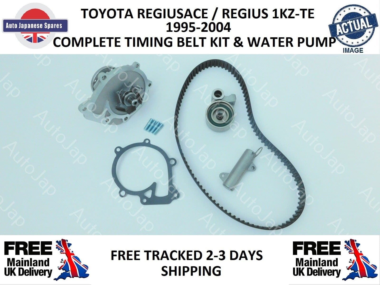 TOYOTA REGIUSACE REGIUS 3 0TD 1KZ-TE 1995-2005 TIMING BELT KIT & WATER PUMP