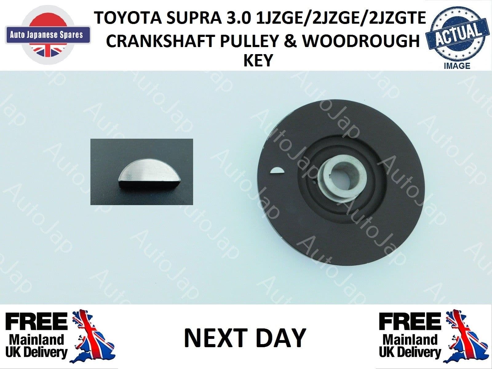 TOYOTA SUPRA 93-05 CRANK SHAFT PULLEY & KEY