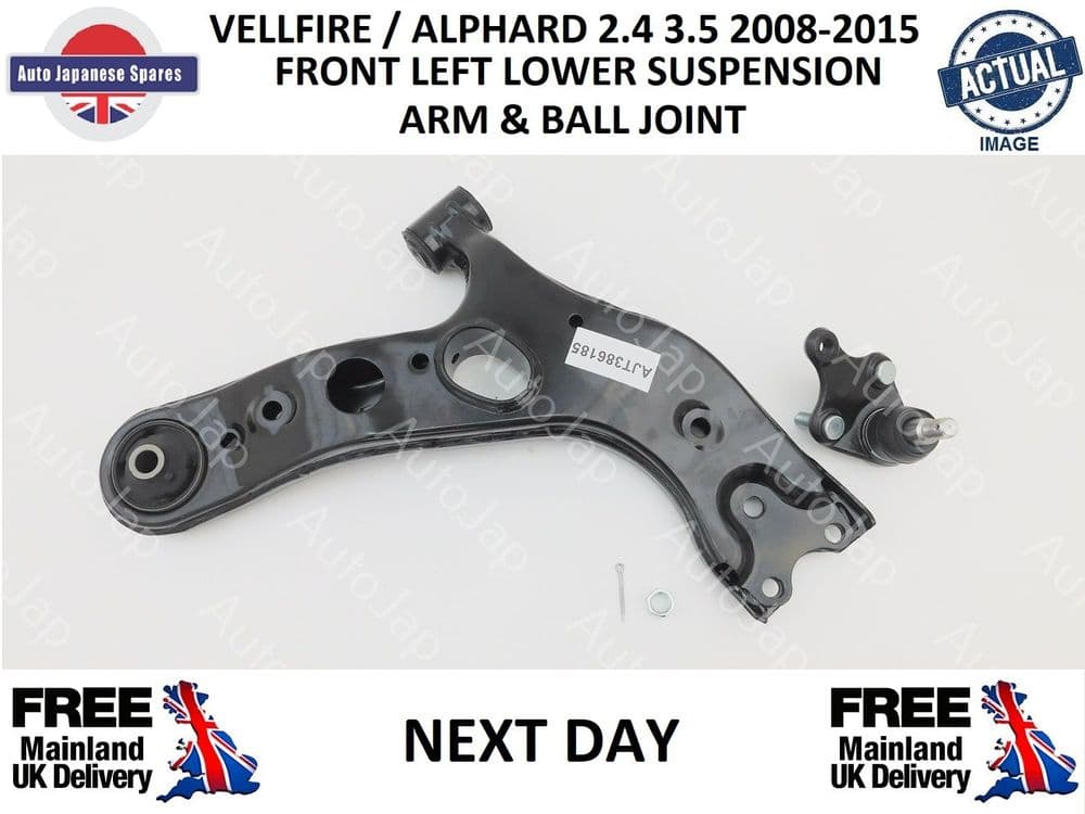 TOYOTA VELLFIRE ALPHARD 2 4i 3 5i FRONT LEFT HAND LOWER SUSPENSION ARM ...