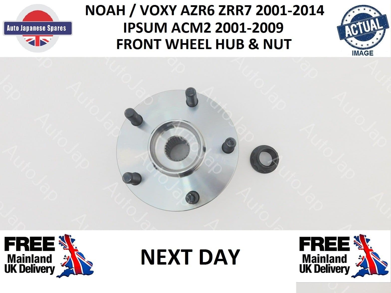 TOYOTA VOXY/NOAH IPSUM 2001-2014 FRONT WHEEL HUB