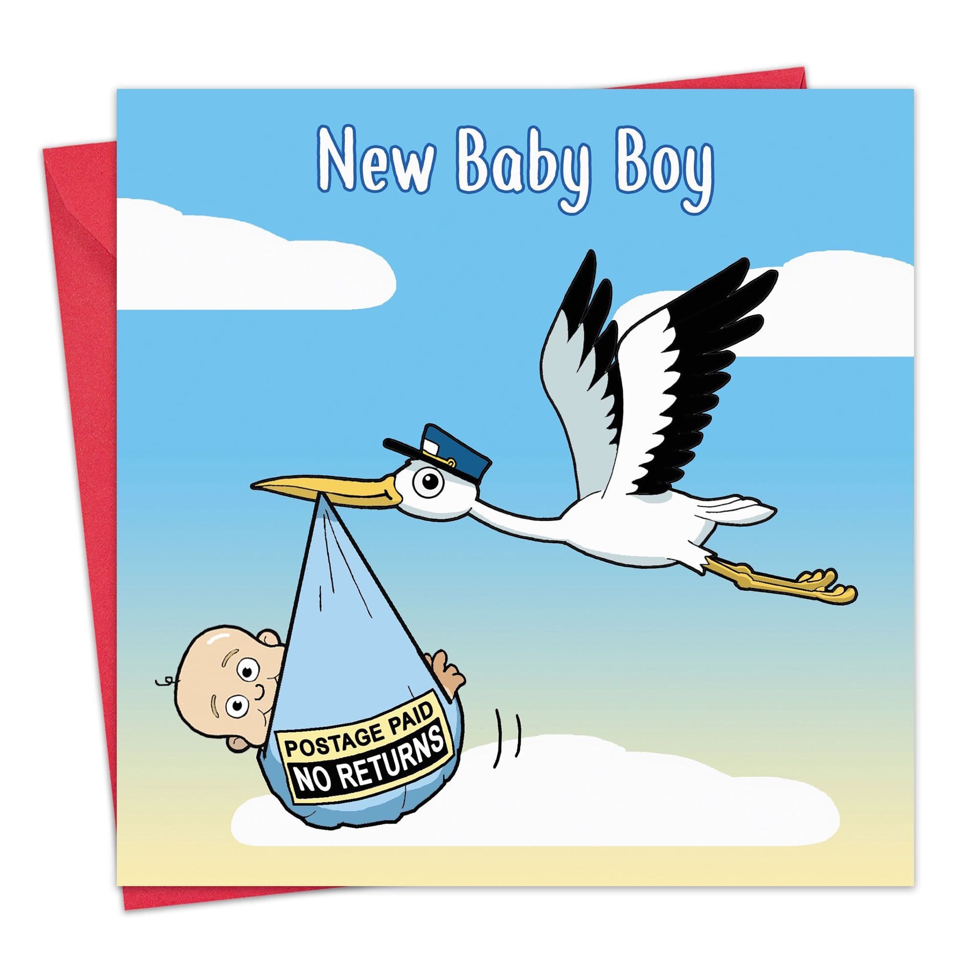 Gender Neutral Baby Congratulations Card Funny New Baby Cards. Funny