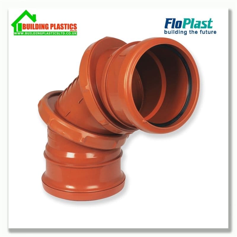 0-90 DEGREE ADJUSTABLE BEND 110mm U/G | Building Plastics