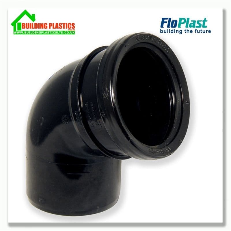 110mm 112.5 DEGREE BEND SINGLE SOCKET BLACK | Building Plastics Tele ...