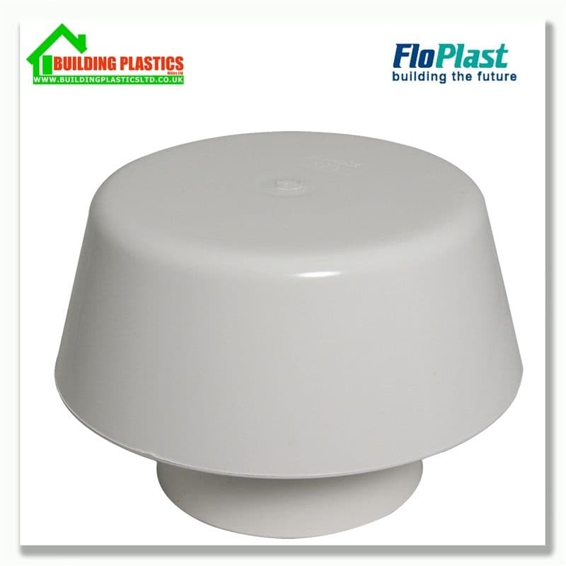 110mm EXTRACT COWL WHITE | Building Plastics Tele 0333 050 0585