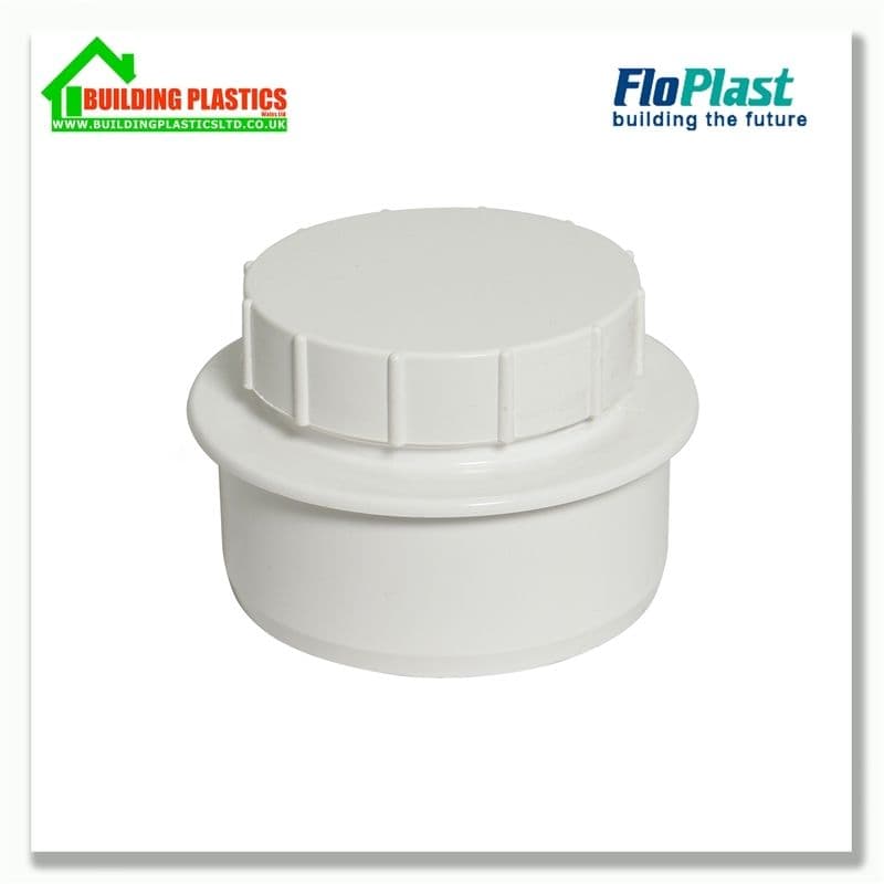 110mm SCREWED ACCESS CAP WHITE | Building Plastics Tele 0333 050 0585