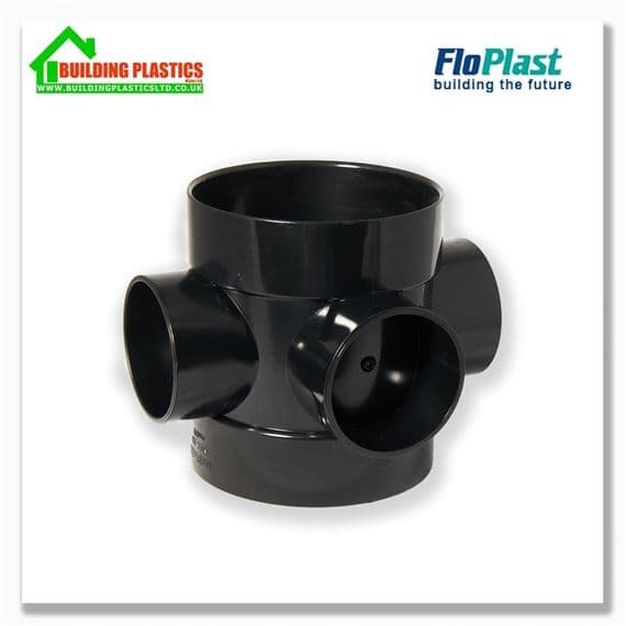 110mm SHORT BOSS PIPE BLACK | Building Plastics Tele 0333 050 0585