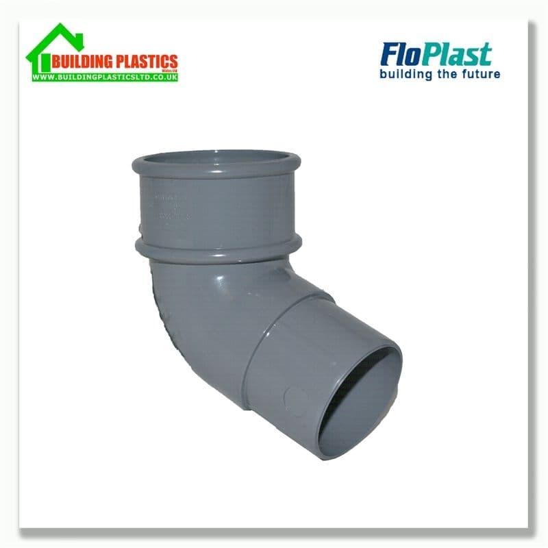 112.5 Degree Offset Bend 68mm Round Pipe Grey | Building Plastics Tele ...