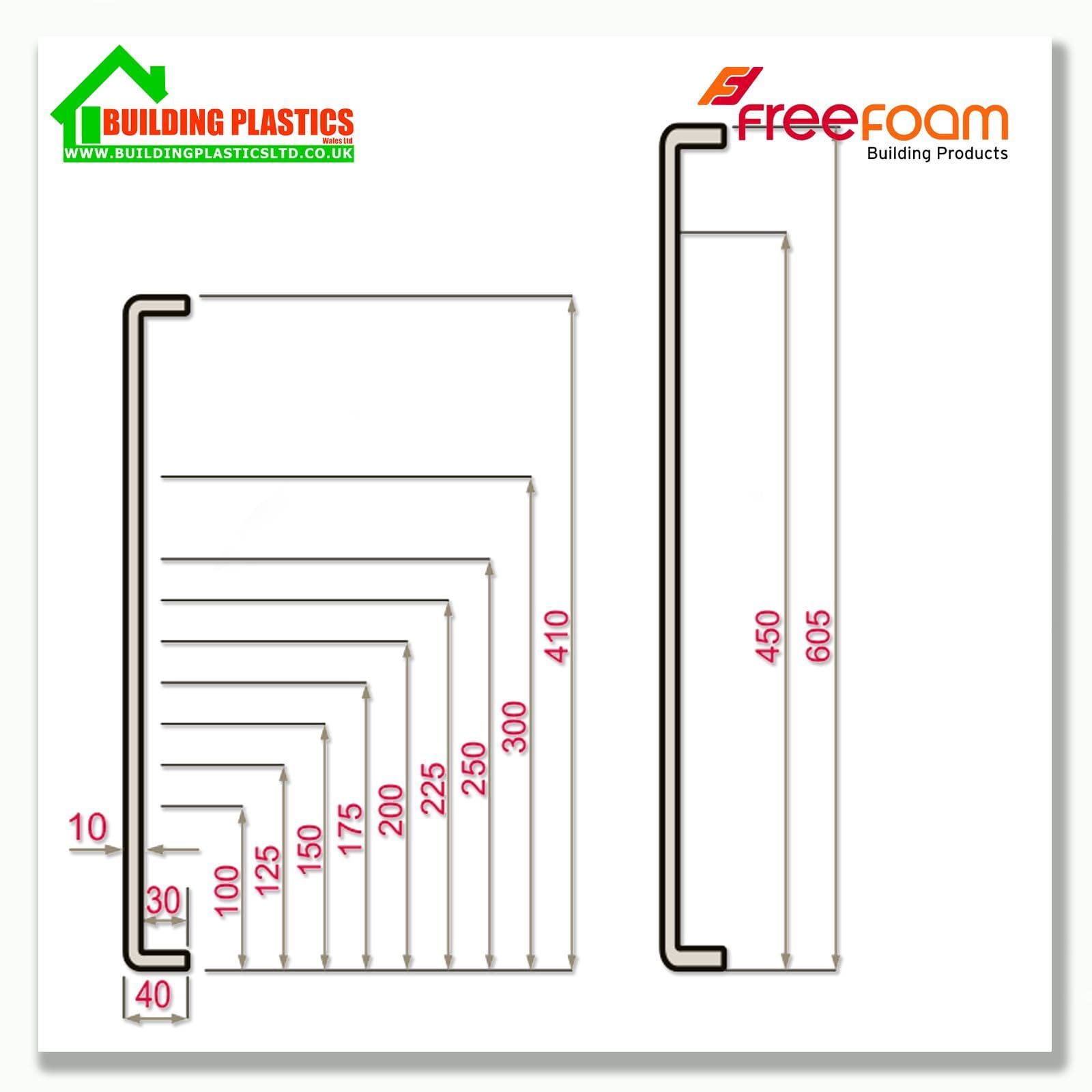 150mm Fascia Capping Board 10mm x 2.5m | Building Plastics