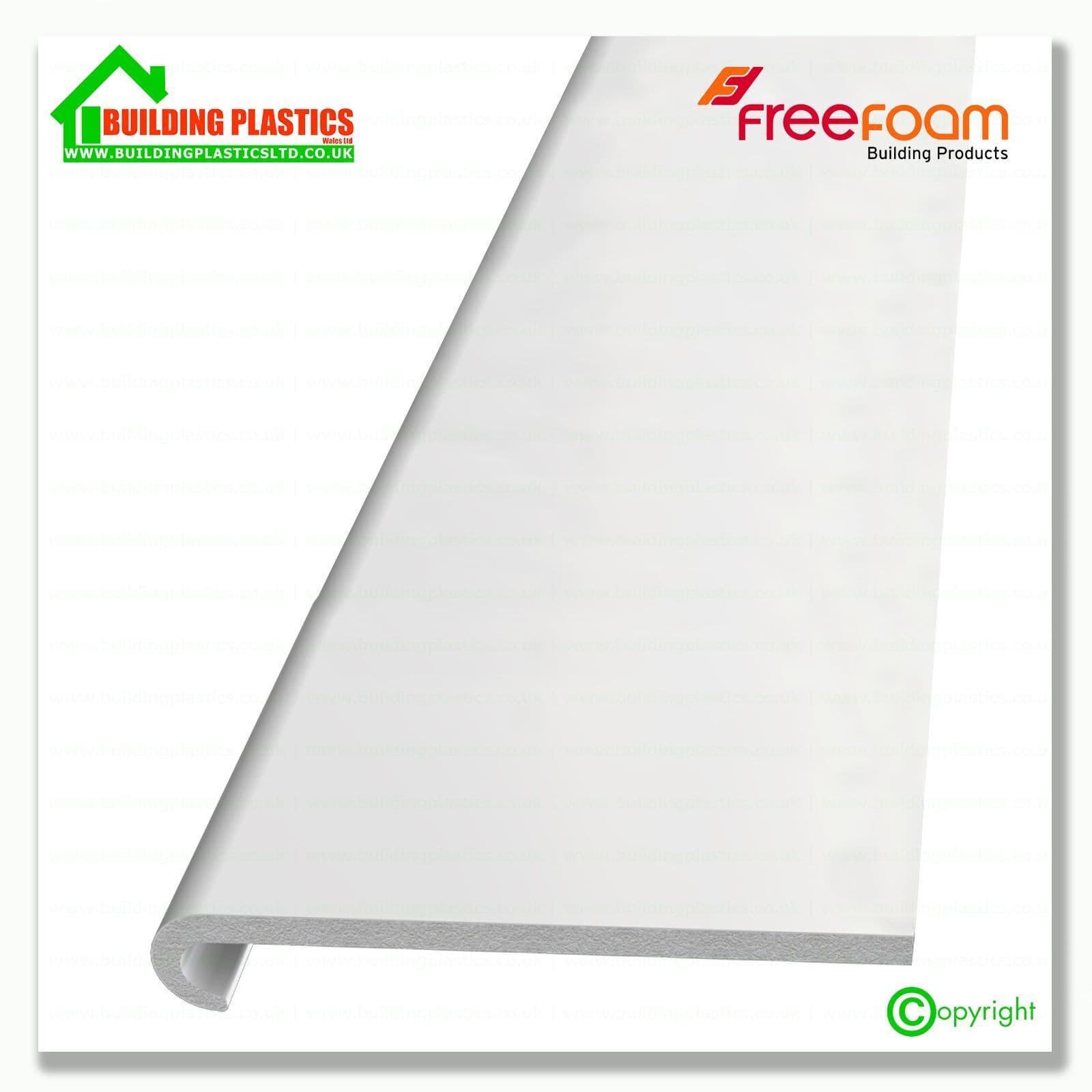 225mm Cover PVC Window Board 10mm x 2 | Building Plastics