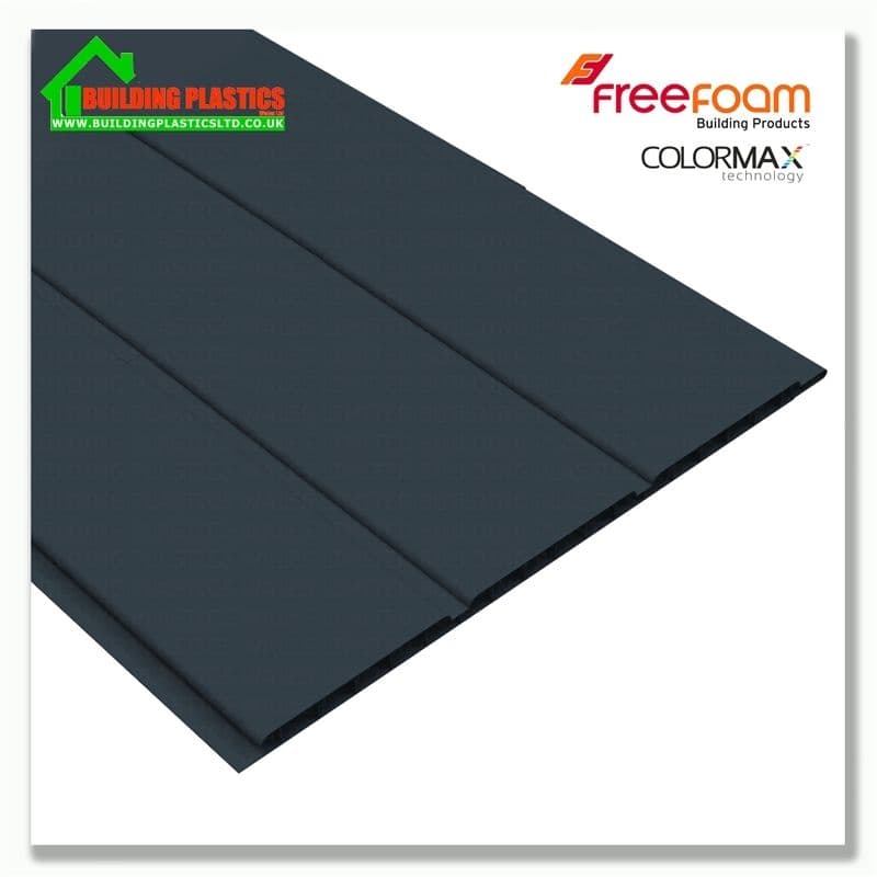 300mm Hollow Cladding/Soffit Board 5m Anthracite Grey (Ral 7016 ...