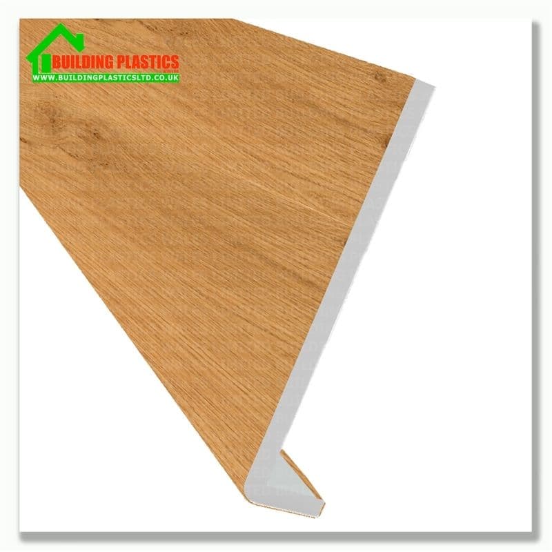 400mm Fascia Capping Board 10mm x 2.5m Irish Oak | Building Plastics ...