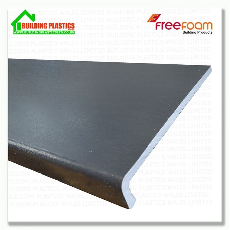 400mm Fascia Capping Board 10mm x 2.5m Woodgrain Anthracite Grey ...
