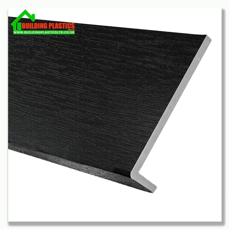 400mm Fascia Capping Board 10mm x 5m Black Ash Woodgrain | Building ...