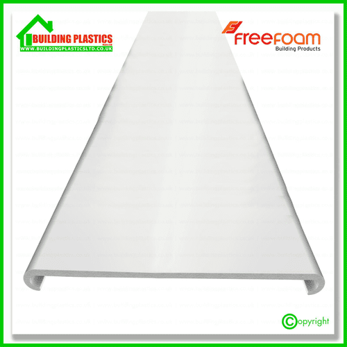 405mm Cover PVC Window Board 10mm x 5m | White (Double Ended ...