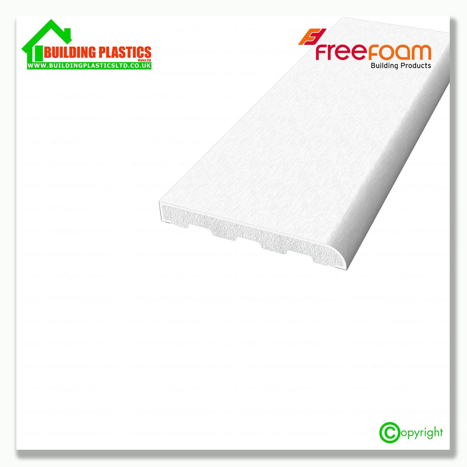 40mm Upvc Architrave | White Woodgrain 2 x 2.5m Lengths | Building ...