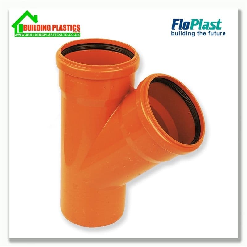 45 JUNCTION DOUBLE SOCKET 110mm U/G | Building Plastics