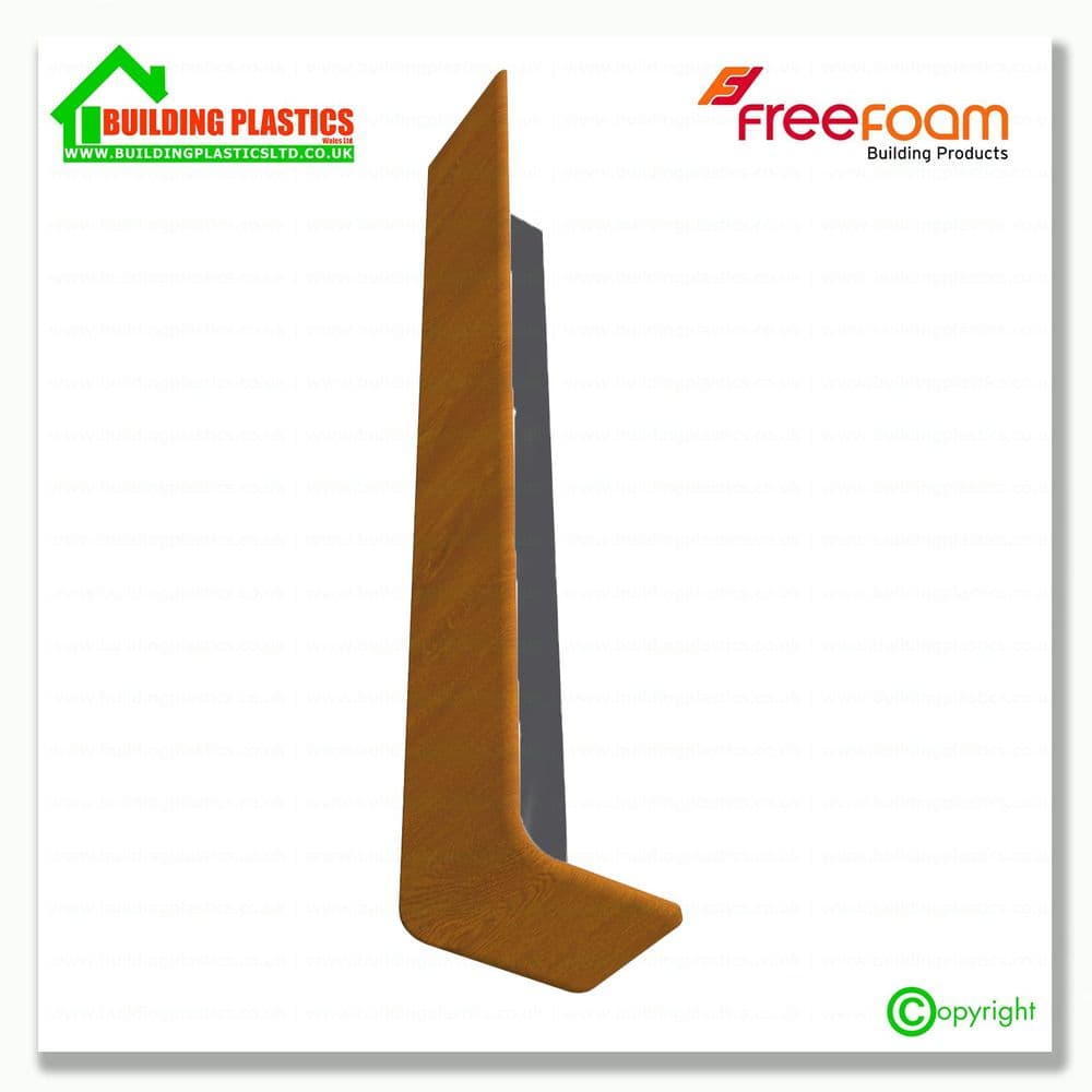 90 Degree External Corner Light Oak Woodgrain | Building Plastics Tele ...