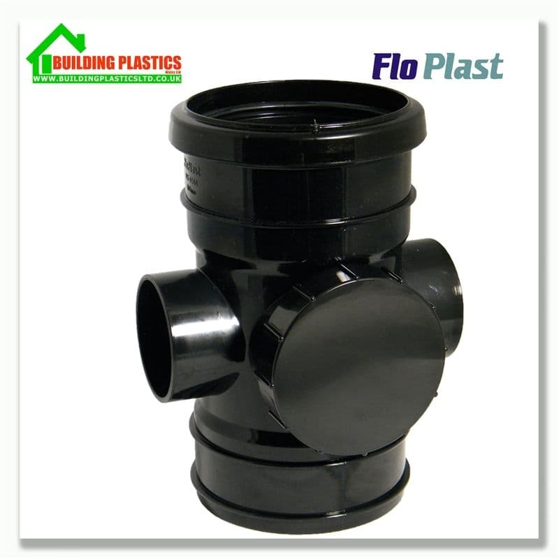 ACCESS PIPE 110MM PIPE ROUND BLACK | Building Plastics Tele 0333 050 0585