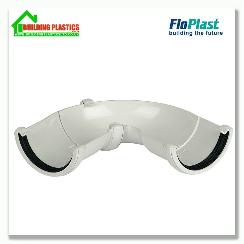 Adjustable Angle 50 - 156 degree Half Round White (112mm) | Building ...