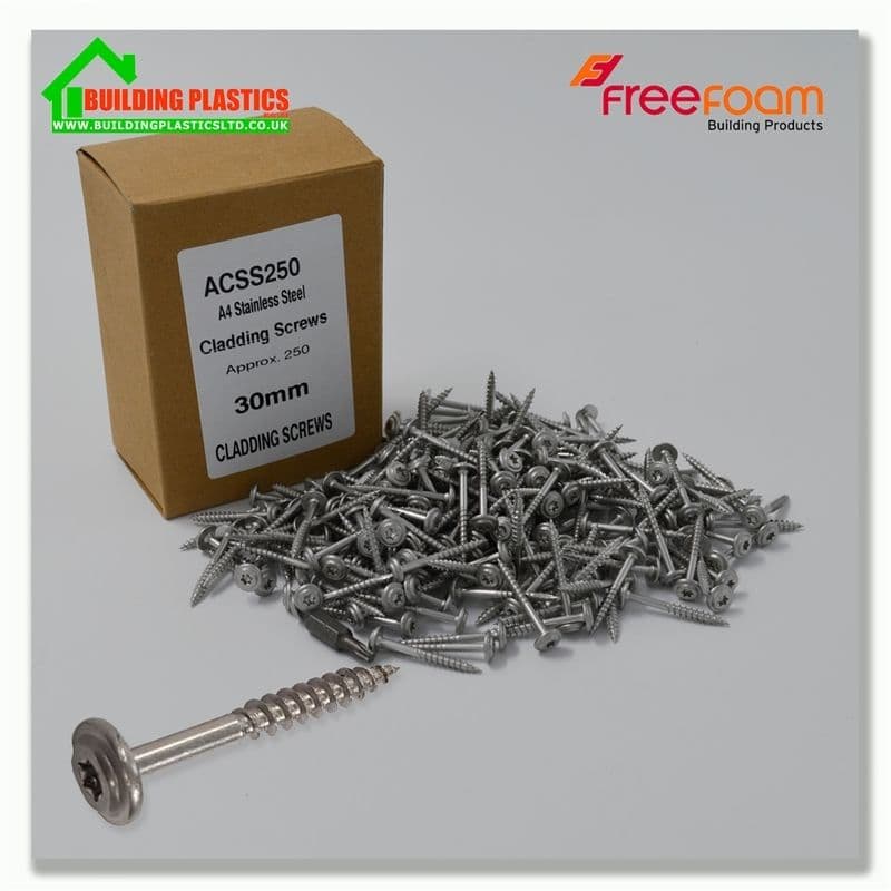 Cladding Screws 3.5 x 30mm | Stainless Steel | Approx 250 | Building ...