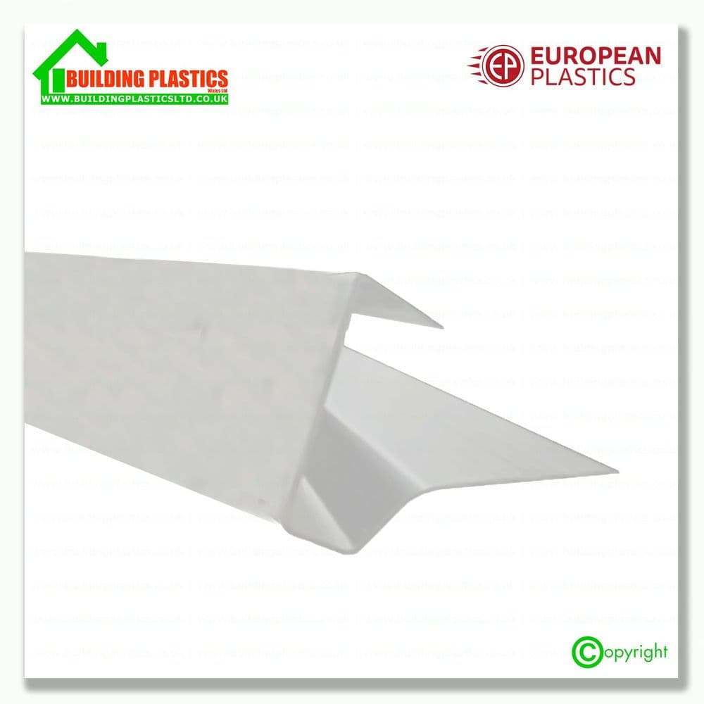 Continuous Dry Verge S-Type 3m White | Building Plastics Tele 0333 050 0585