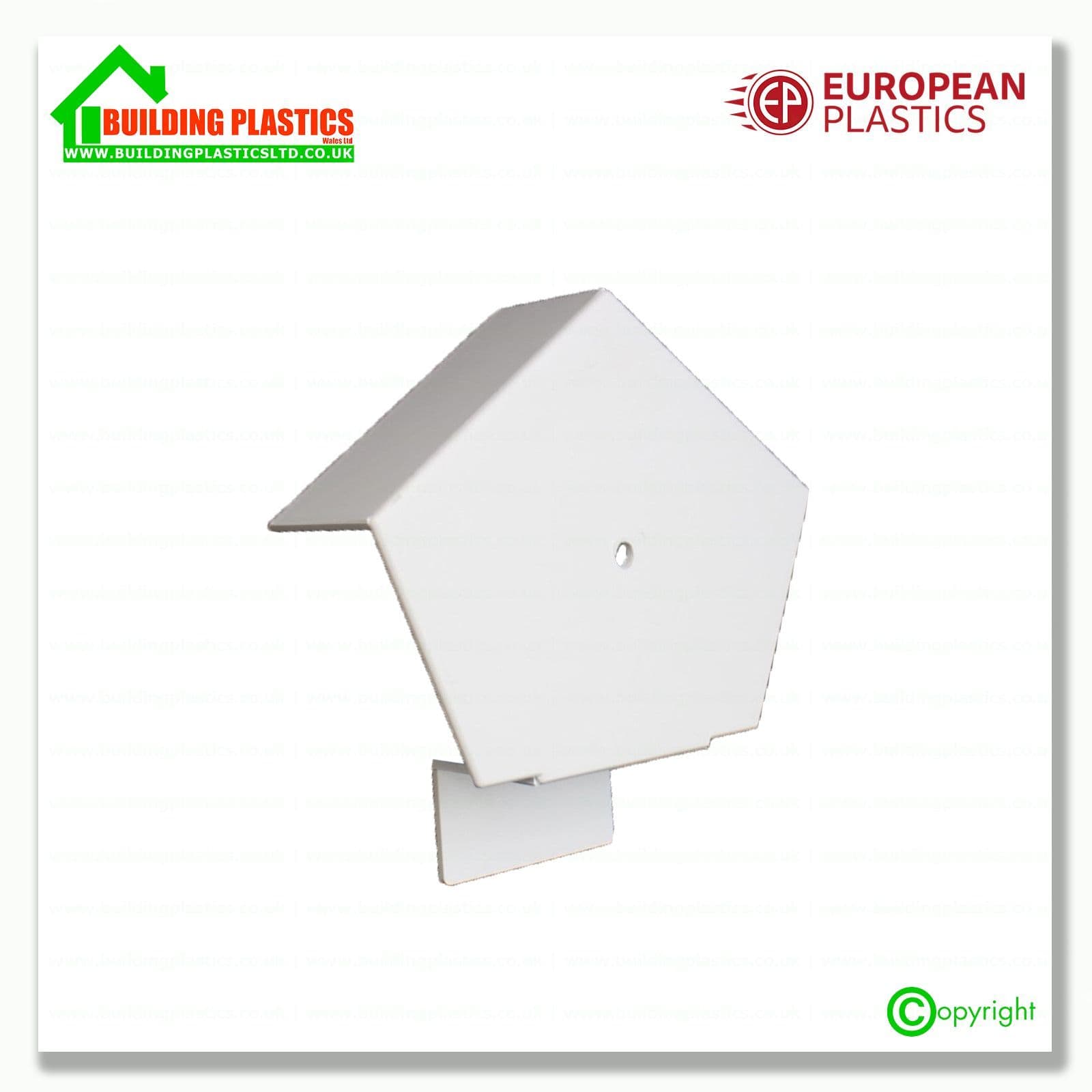 Continuous Dry Verge Slate Ridge Cap White (S-Type) | Building Plastics ...