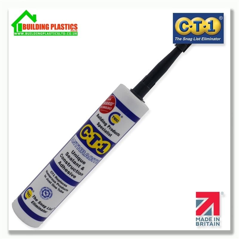 CT1 Anthracite Grey Sealant and Construction Adhesive 290ml | Building ...