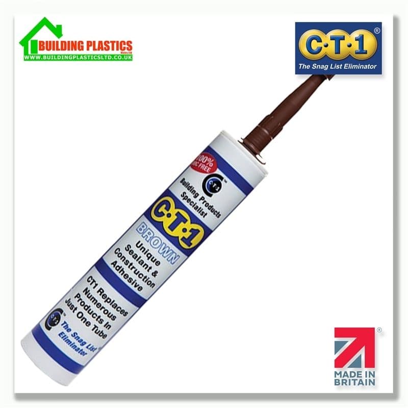 CT1 Brown Sealant and Construction Adhesive 290ml | Building Plastics ...
