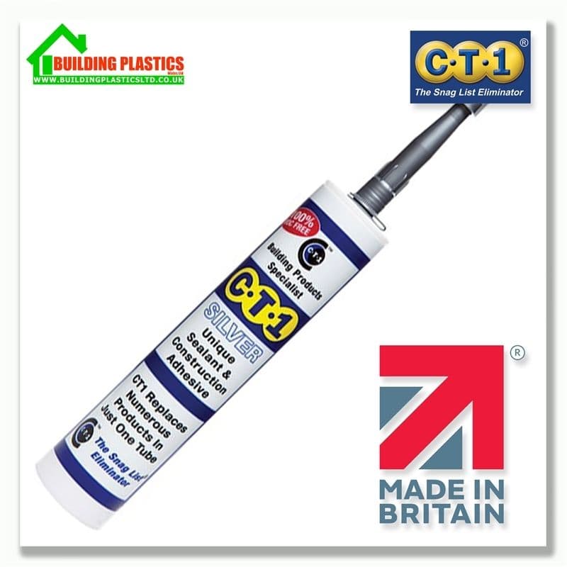 CT1 Silver Sealant and Construction Adhesive 290ml | Building Plastics ...