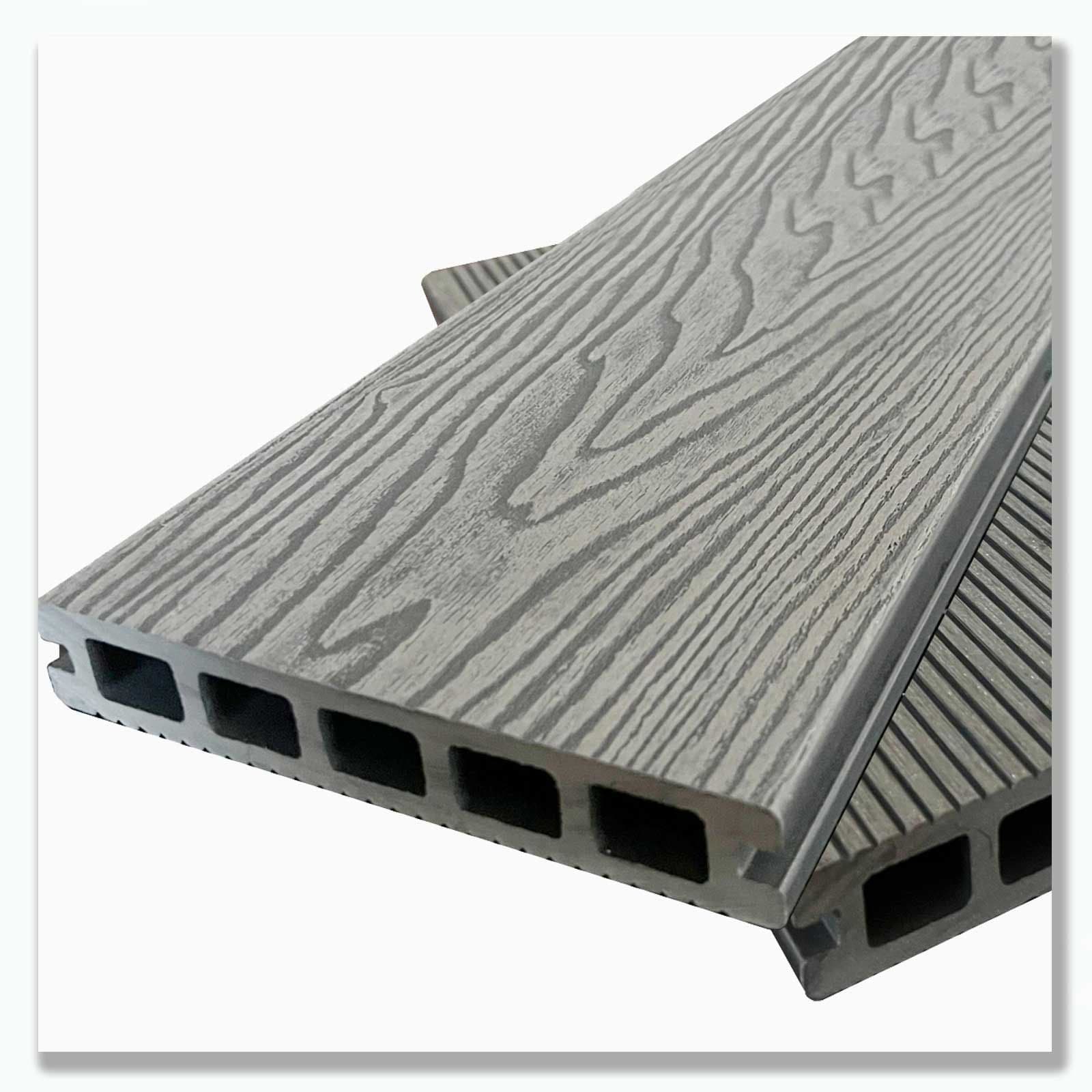 Evolved Slate Grey Composite Decking 4.8m | 148x25mm Deck Boards UK