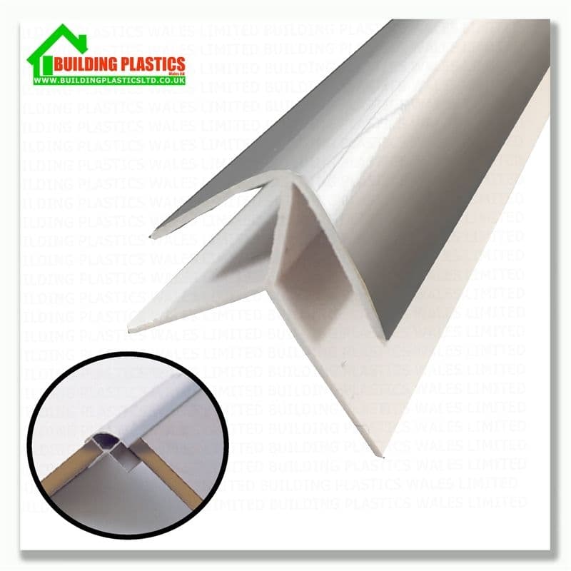 External Corner Trim Silver 2.7m (For | Building Plastics