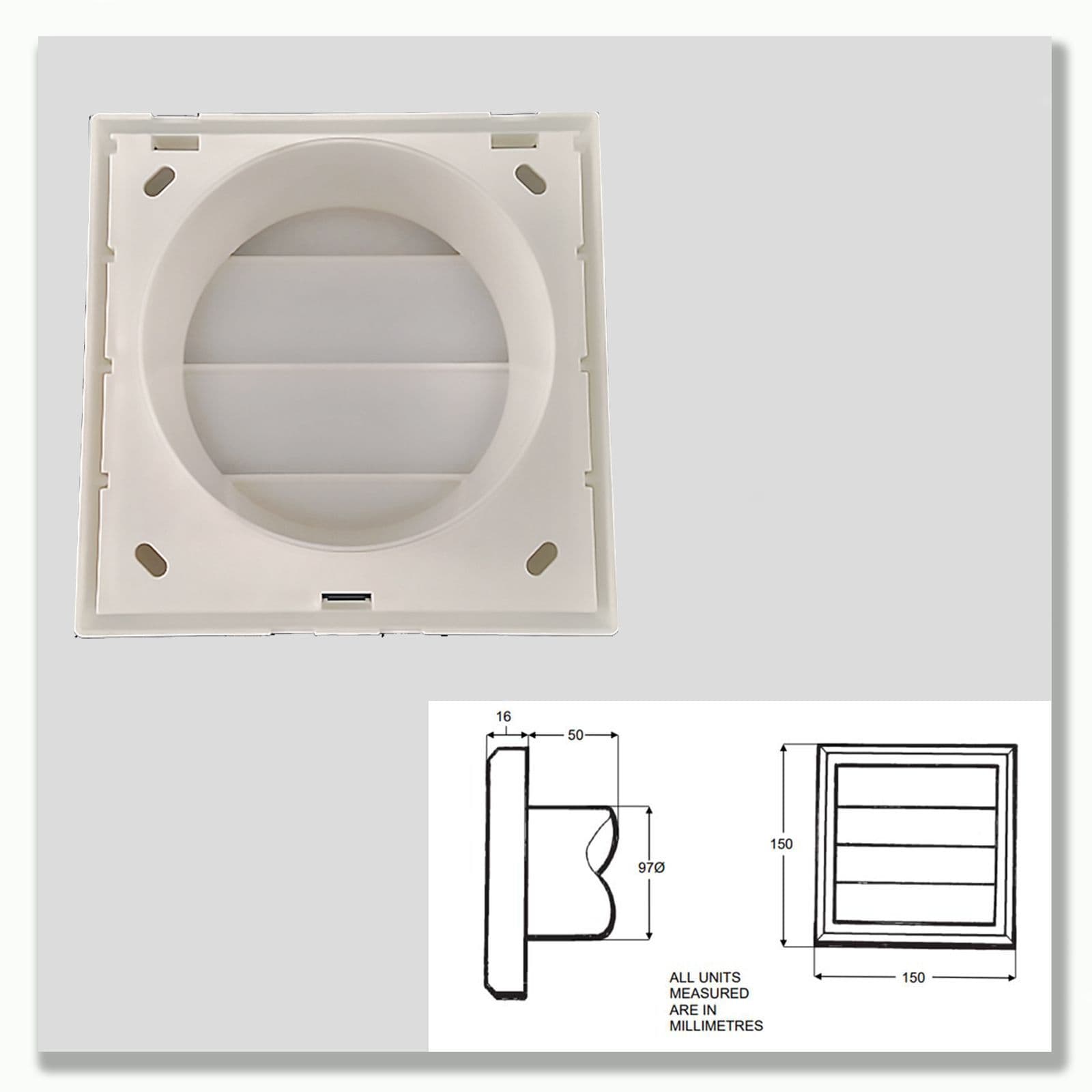 Manthorpe Core Drill Vent 5" Brown | Building Plastics Tele 0333 050 0585