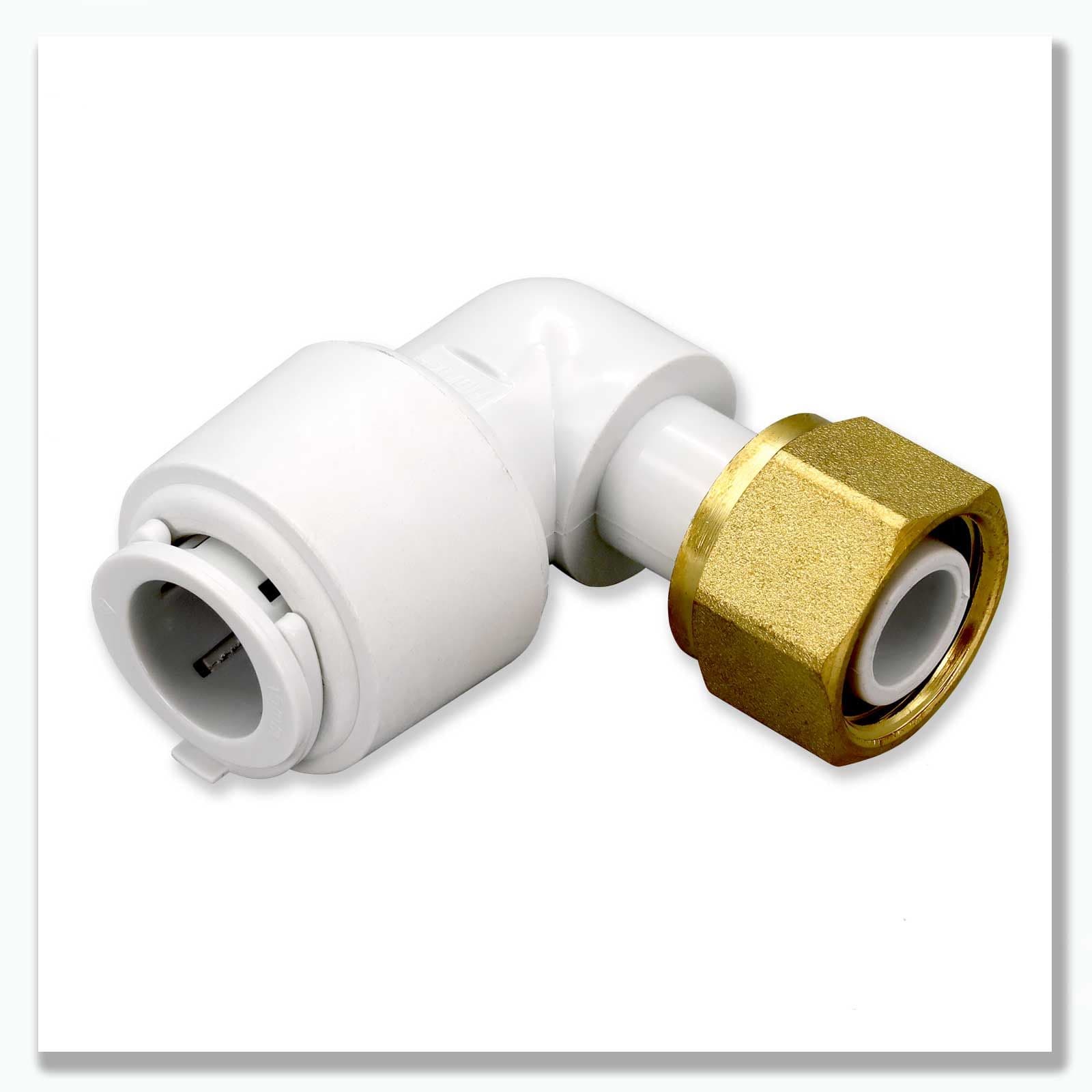 Flofit+ Push Fit 15mm x 1/2" Bent Tap | Building Plastics