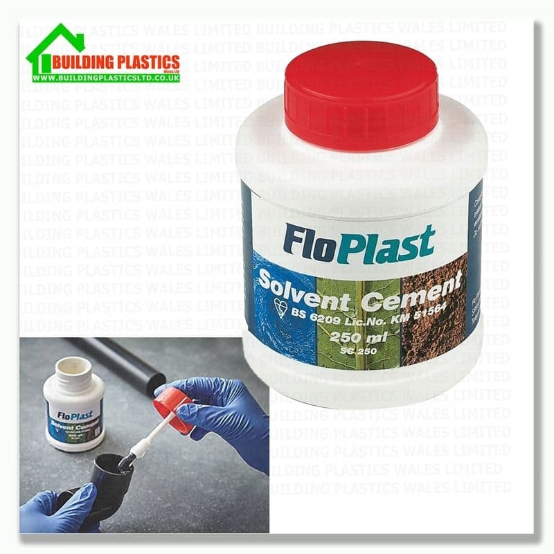 Floplast Solvent Cement 250ml | Building Plastics Tele 0333 050 0585