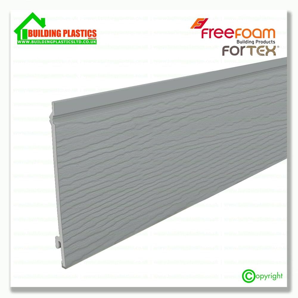 Fortex 170mm Weatherboard 2.5m | Storm Grey | Building Plastics Tele ...