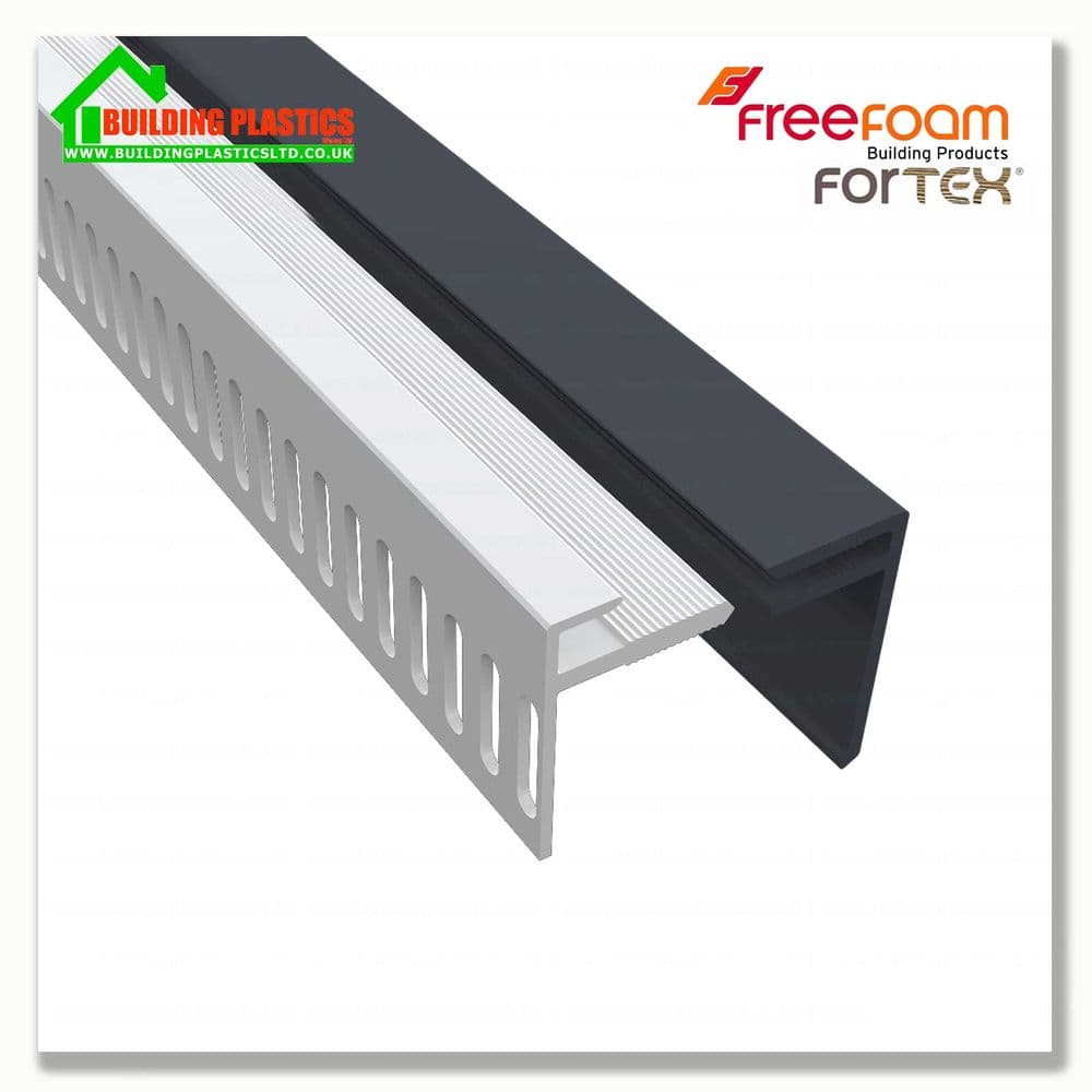 Fortex 25mm Multi Vented Cover Trim 3m | Building Plastics