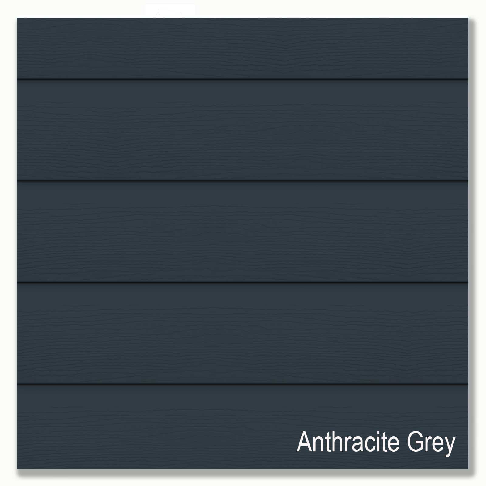 Fortex 333mm Double Shiplap 2.5m | Slate Grey | Building Plastics Tele ...