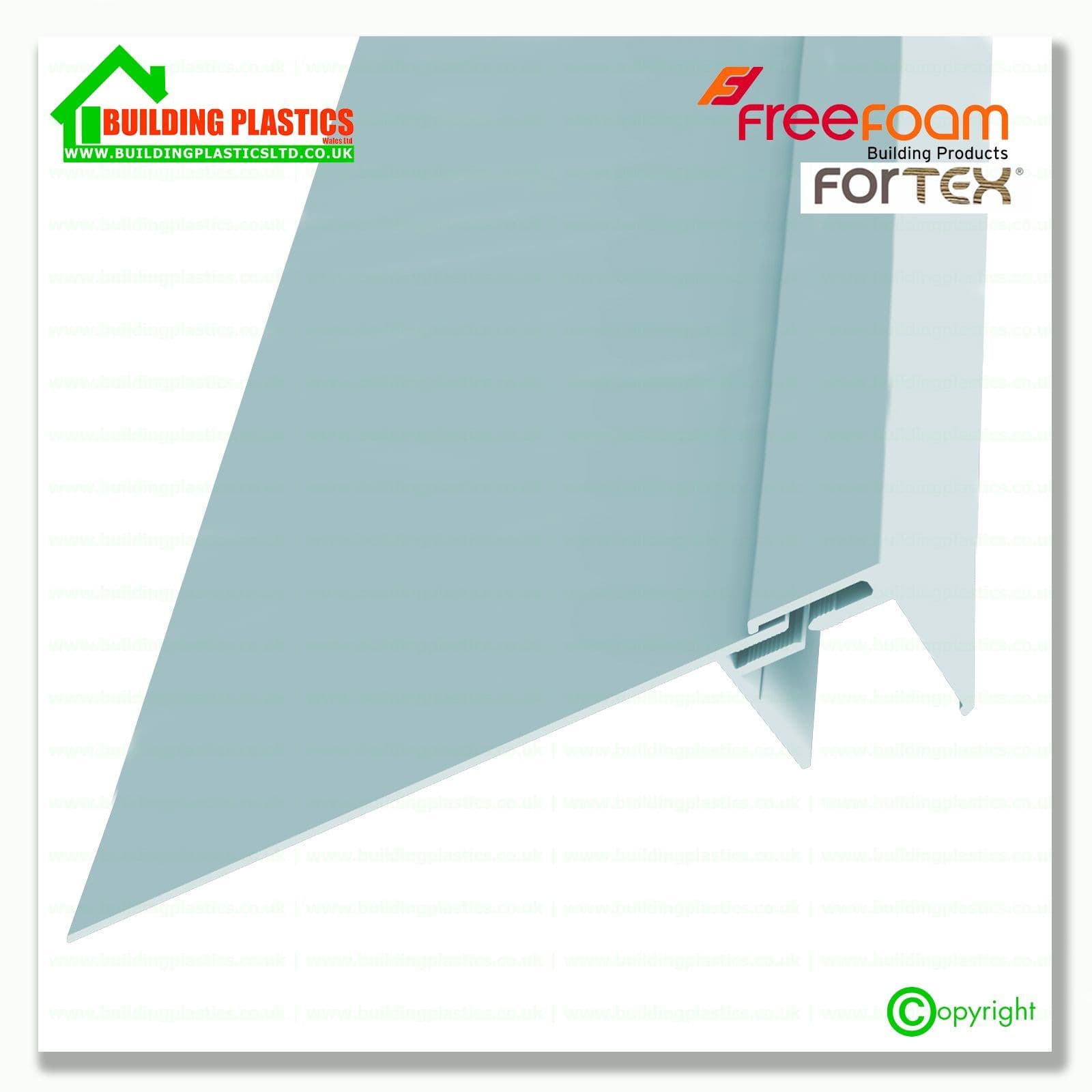 Fortex Reveal Liner 3m | Pale Blue | Building Plastics Tele 01495 221630