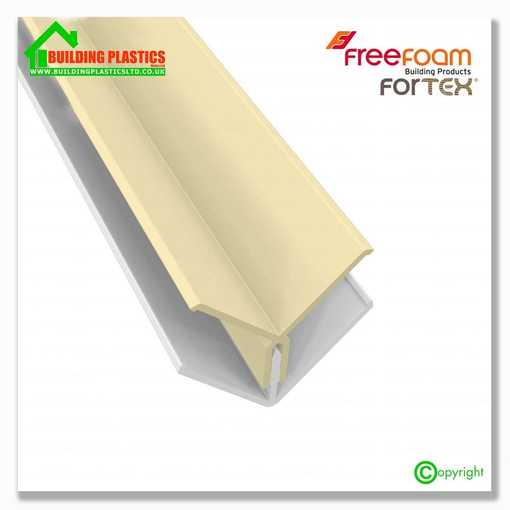 Fortex Two Part Internal Corner 3m | | Building Plastics