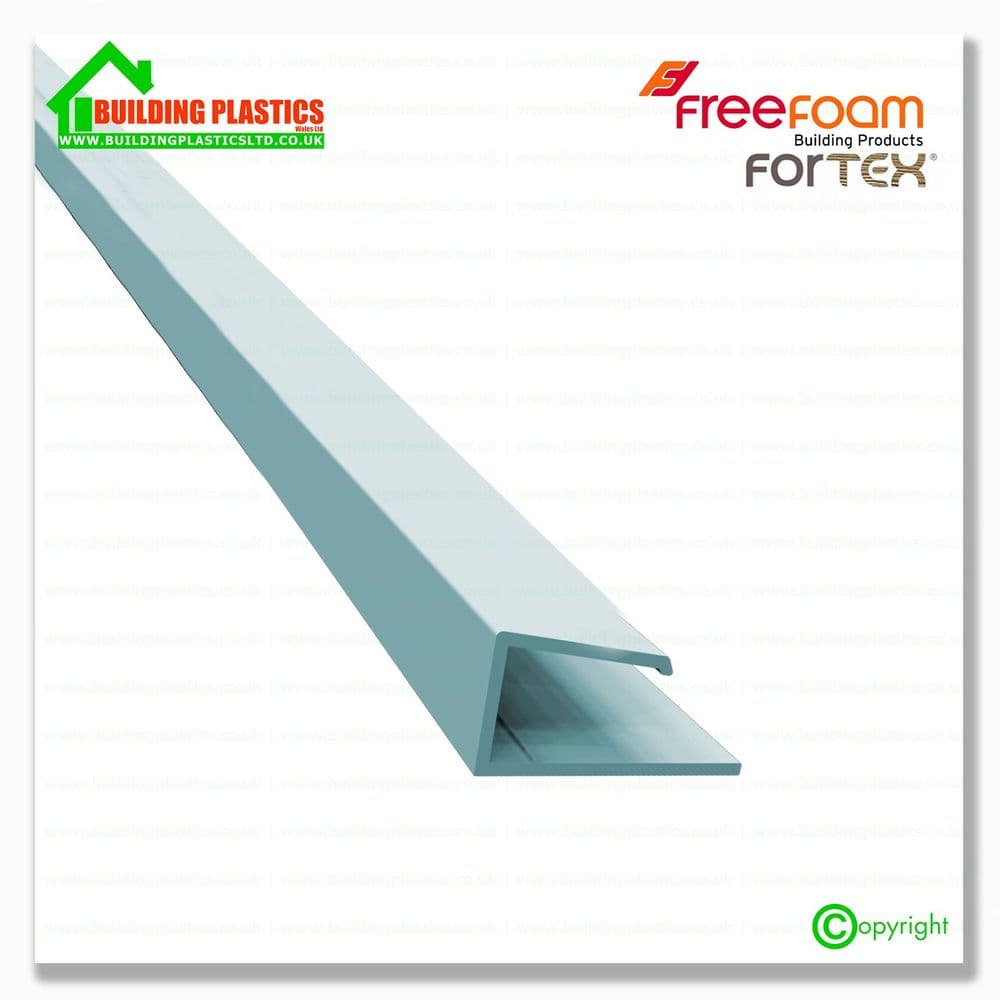 Fortex Universal Edge Trim 3m | Pale Blue | Building Plastics Tele ...