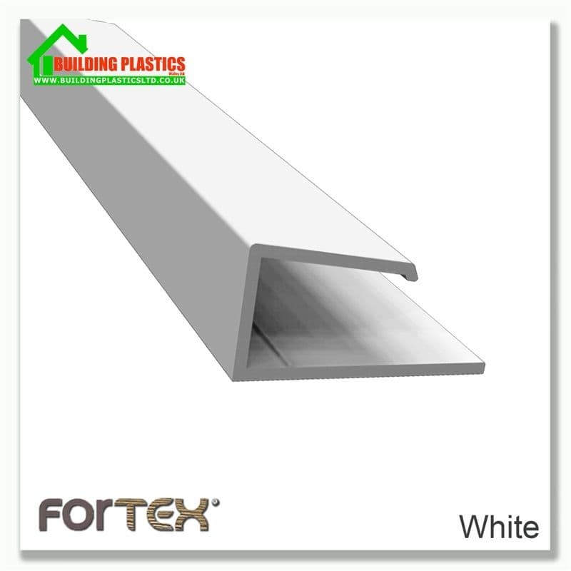 Fortex Universal Edge Trim 3m | White | Building Plastics