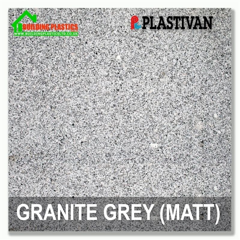 Granite Grey (Matt) Wide Wall Panel 1m x 2.4m | Plastivan | Building ...